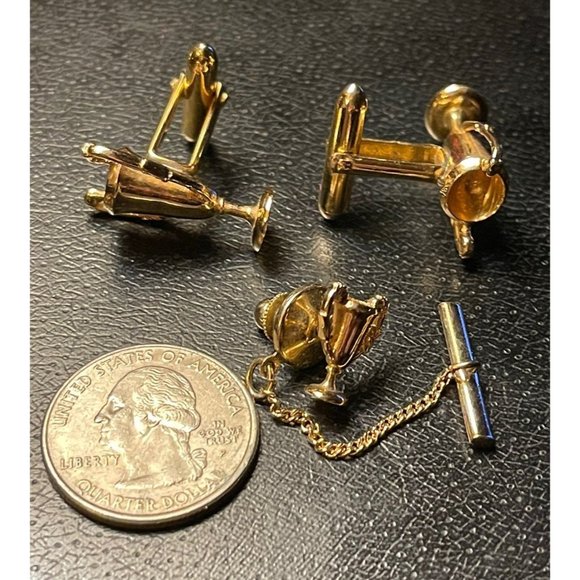 SWANK | Accessories | Vintage Swank Tivoli Gold Tone Trophy Cup Award ...